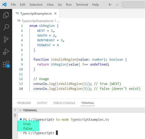 how to check if a value is in an enum in typescript