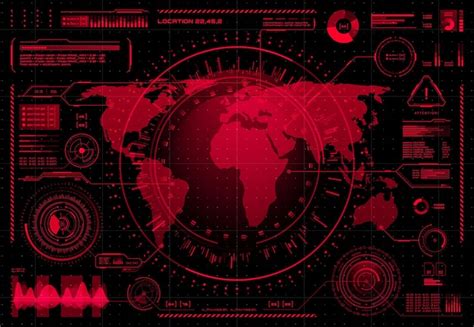 Hud 미래형 인포그래픽 원형 인터페이스 데이터 프리미엄 벡터