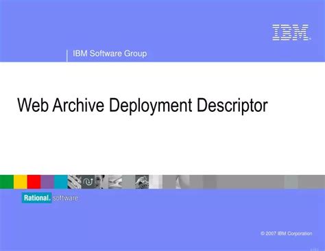 ppt web archive deployment descriptor powerpoint presentation free