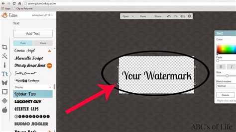 The ABC S Of Life How I Created A Custom Watermark Using PicMonkey