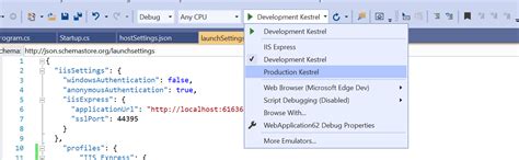 Launch Browser Only Works When Using Port 5001 · Issue 5448 · Dotnet