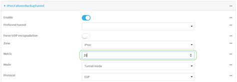 configure ipsec failover