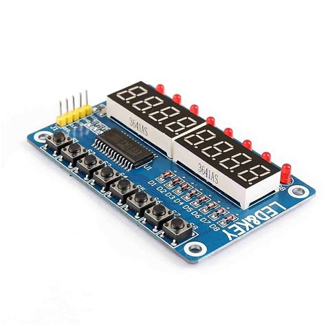 8 Bit LED TM1638 Display Module for Arduino, AVR, ARM Projects