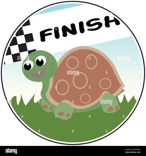 Turtle Funny Vector Illustration Stock Vector Image And Art Alamy