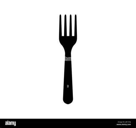 Fork Icon Illustrated In Vector On White Background Stock Vector Image And Art Alamy