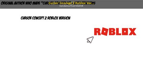 Cursor Concept 2 Roblox Version Mod For Roblox Rblx Mods