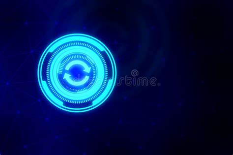 Update Upgrade System Application Version Sing On Virtual Screen Stock