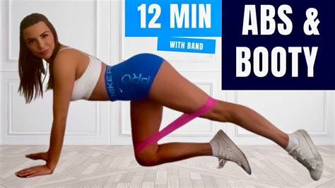12 Min Abs And Booty With Resistance Band Youtube