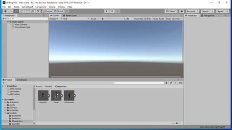 Empty Scene Getting Started Unity Discussions