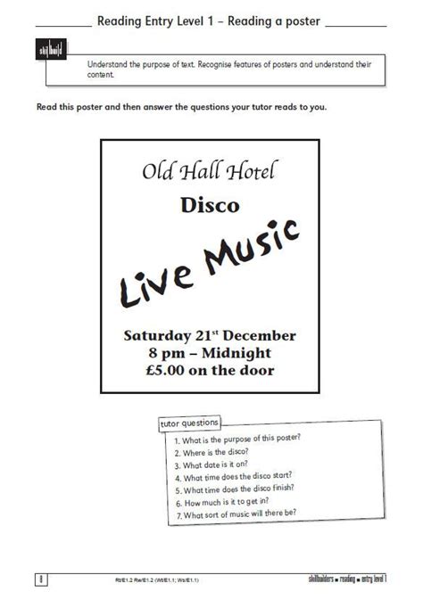 Functional Skills Maths Worksheets Pdf