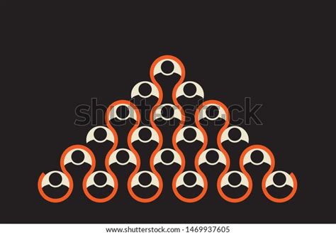 Social Hierarchy Organizational Structure Pornographic Template Stock Vektor Royaltyfri