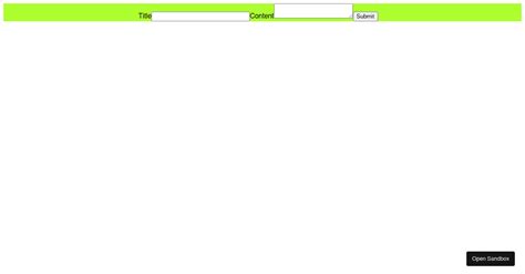 React Codesandbox