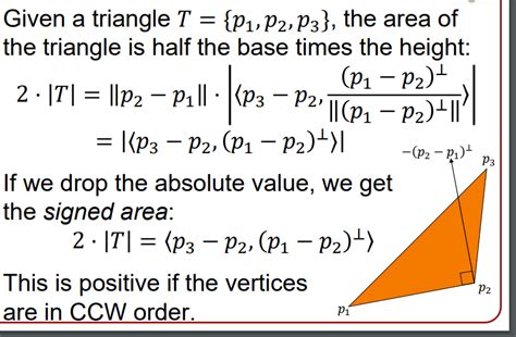 Analytic Geometry Need Help With Determining The Area Of A Triangle Given Three Points Using