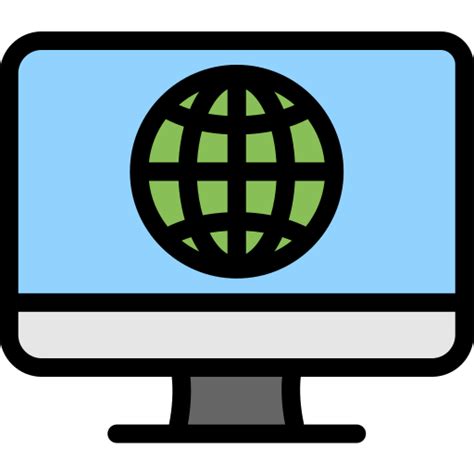 Browser Generic Outline Color Icon