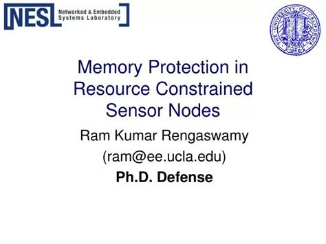 Ppt Memory Protection In Resource Constrained Sensor Nodes Powerpoint Presentation Id6606957