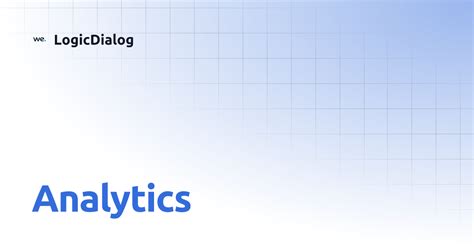 Analytics Logicdialog