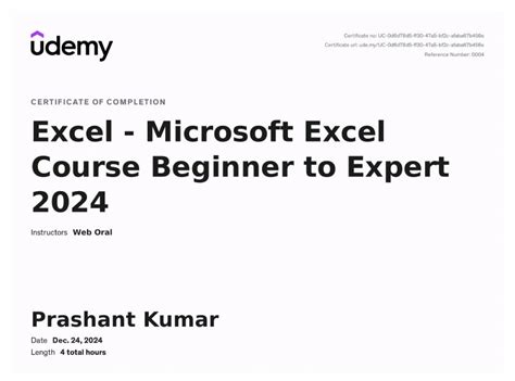 Excel Udemy Skilldevelopment Prashant Kumar