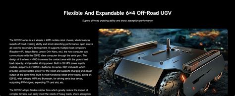 Waveshare Flexible And Expandable 6x4 Off Road Ugv