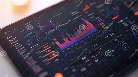 modern dashboard displaying colorful data visualizations and analytics