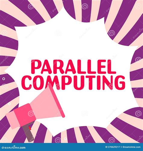 Text Showing Inspiration Parallel Computing Internet Concept Simultaneous Calculation By Means