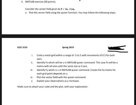 3 Matlab Exercise 30 Points Consider The Vector