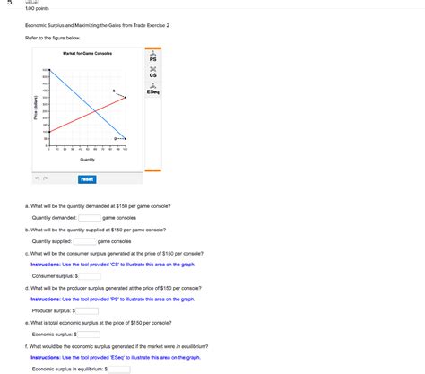 solved value 1 00 points consumer surplus exercise 2 refer