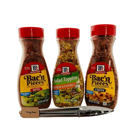 Mccormick Bacn Bits Salad Toppins And Bacn Chips 1 Each With Perdy Good Salad Tongs