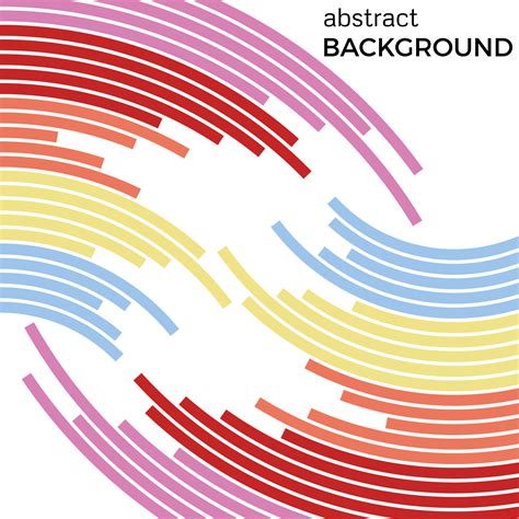 Abstract Background With Bright Rainbow Colorful Lines Colored Circles With Place For Your Text