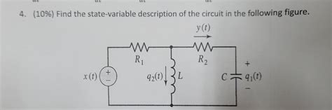 solved 4 10 find the state variable description of the