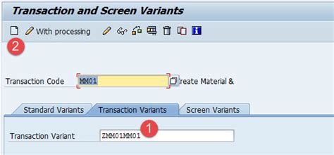 How To Create A Transaction Variant Using Shd0 Learn Sap Program