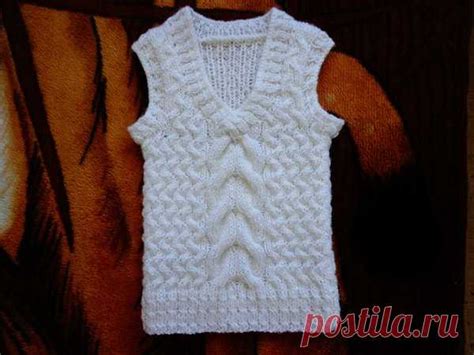 Жилетка для девочки спицами безрукавка схемы описание как связать