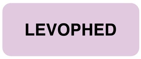 Medical Use Labels Medication Id Label Levophed 2 1 4 X 7 8 — Grayline Medical