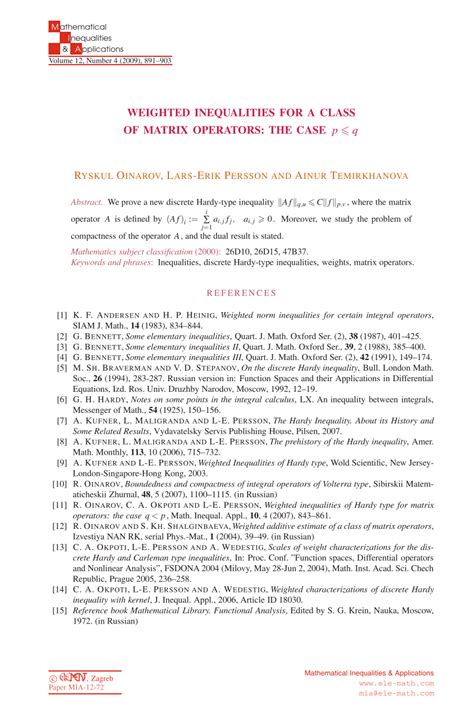 PDF Weighted Inequalities For A Class Of Matrix Operators The Case P Q