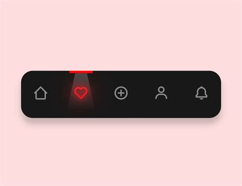 Bottom Navigation Bar With Indicator In Javascript Ui Design Principles Navigation Bar