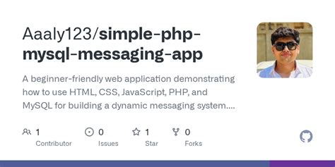 Github Aaaly123simple Php Mysql Messaging App A Beginner Friendly
