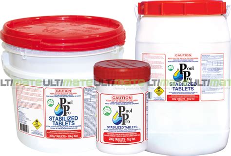 Pool Pro Stabilised Trichlor Tablets Ultimate Cleaning Products