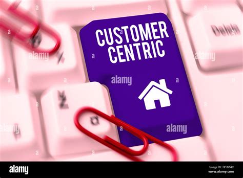 Text Sign Showing Customer Centric Conceptual Photo Process Of Looking