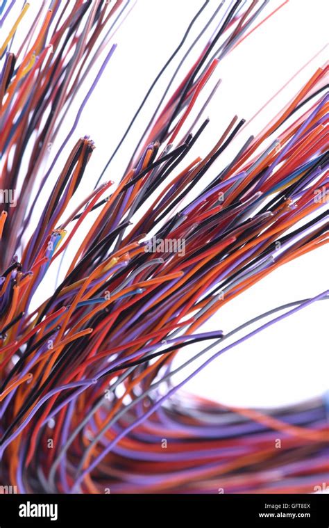 Network Cables And Wires Concept Of Data Transmission Stock Photo Alamy