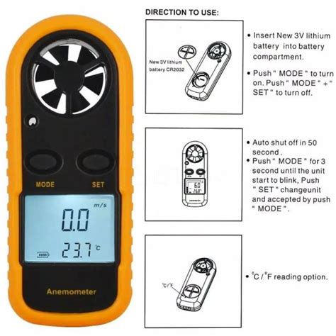 Jual Digital Anemometer Alat Ukur Kecepatan Angin Wind Speed Meter Shopee Indonesia