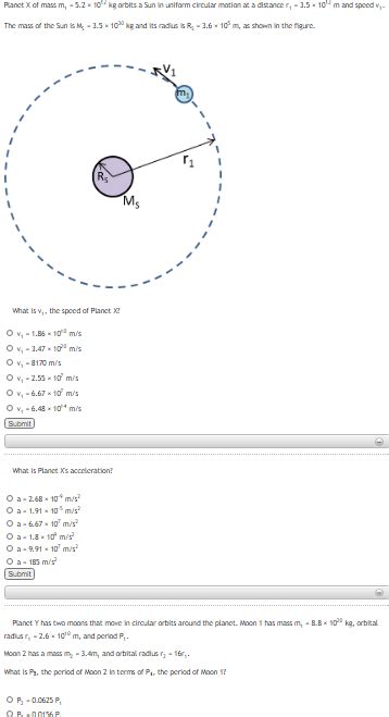 Solved Planet Yis Orbiting A Sun With Mass Ms Suppose