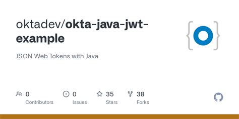 Github Oktadevokta Java Jwt Example Json Web Tokens With Java
