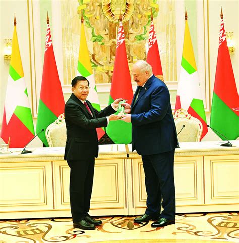 မြန်မာ ဘယ်လာရုစ် နှစ်နိုင်ငံ နိုင်ငံတော်အဆင့် တွေ့ဆုံပွဲကျင်းပ ၇ ၃ ၂၀၂၅ Nca