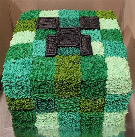 Minecraft Creeper Cake Creeper Cake How To Make Cake Minecraft