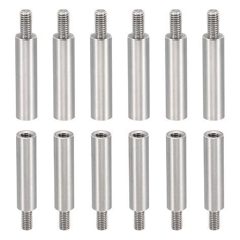 24pcs M3 Standoffs M3 20 6mm Spacer Standoffs Steel Threaded Standoffs Screws 3mm Id 5mm Od