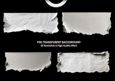 Premium Psd Pieces Of Torn Paper On A Plain Background
