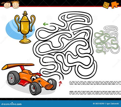 Labyrinth Game Way Square Maze Simple Logic Game With Labyrinths Way