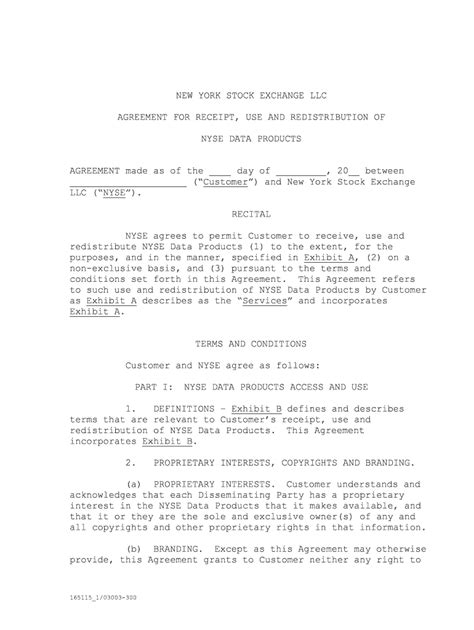 Fillable Online Agreement For Receipt Use And Redistribution Of Fax Email Print Pdffiller