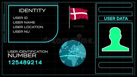 Denmark User Identification System Animation Video Footage User
