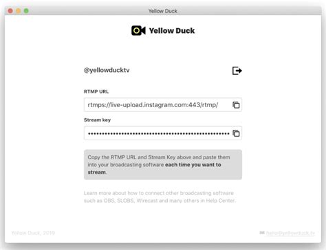 How To Set Up Yellow Duck With Rmtp