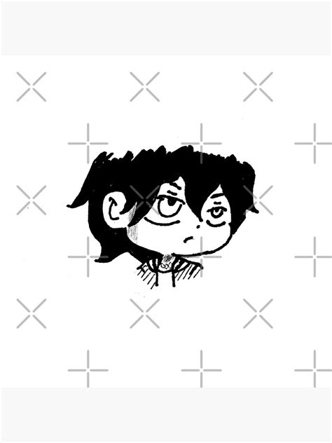 Chibi Man Eating A Cookie Like A Sensei Poster For Sale By Cesardyart